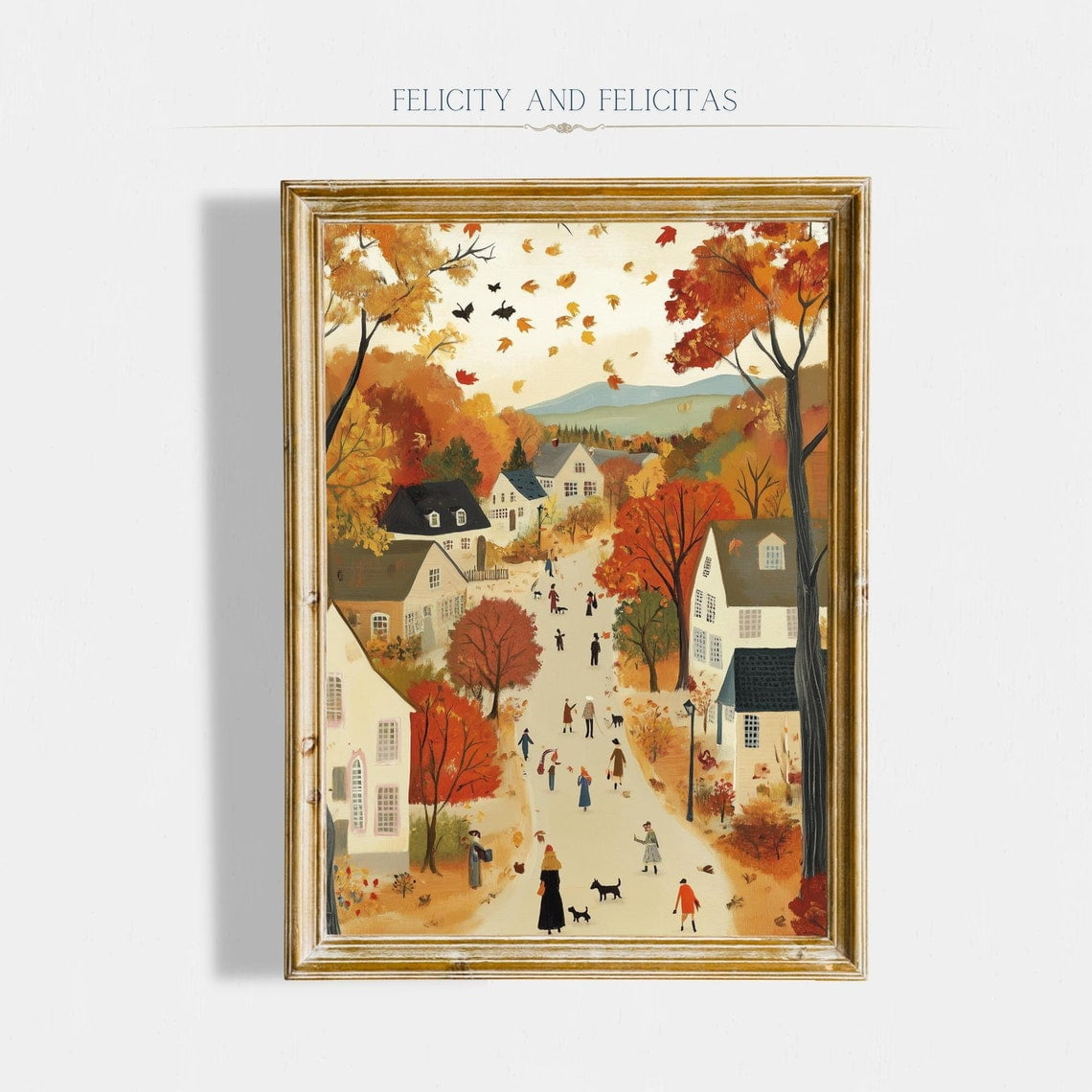 Cozy Fall Wall Art, Cute Autumn Decor, Warm Tone Cottagecore, Cozy ...