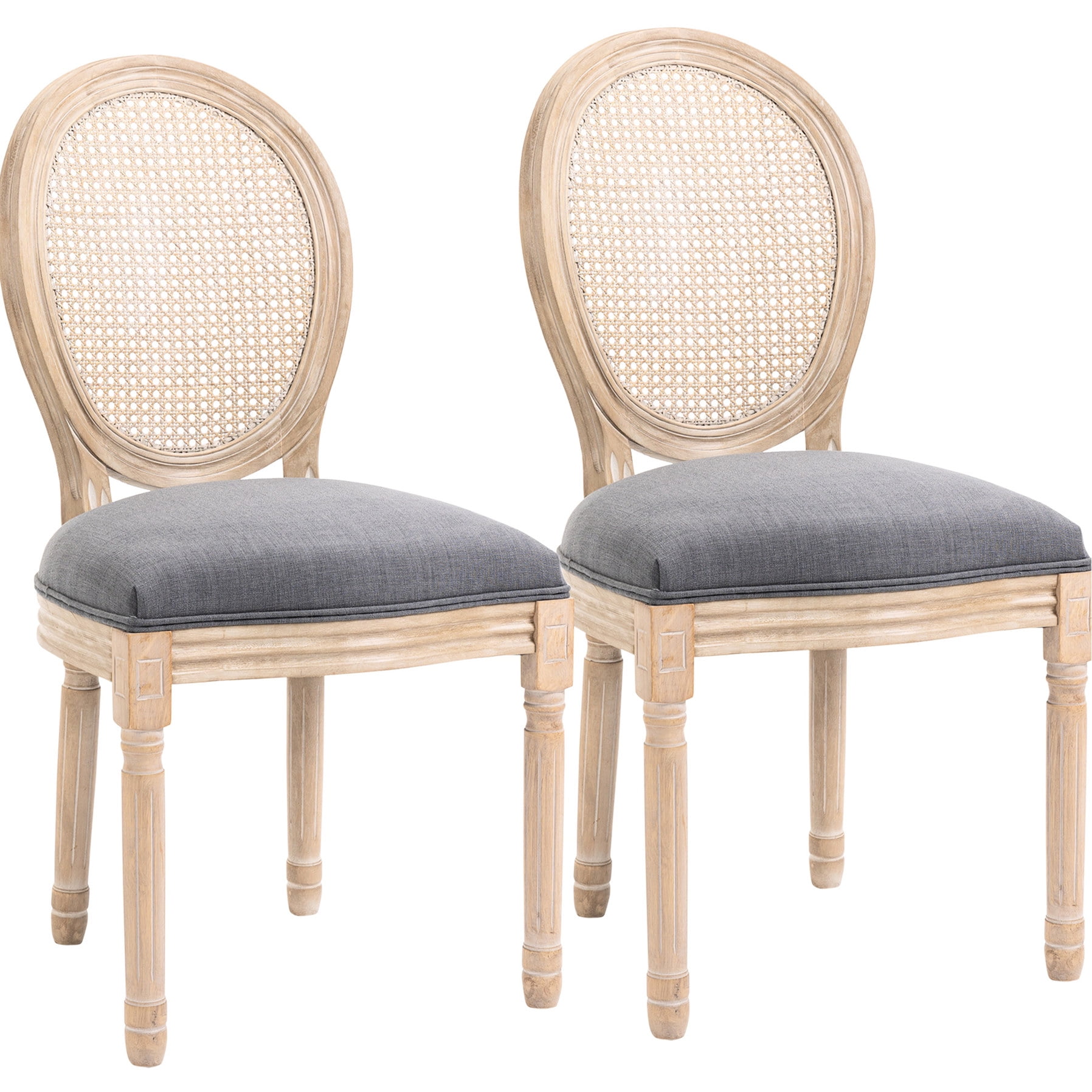 Cozy Family Time/French-Style Accent Chairs/Comfort with Linen-Touch ...