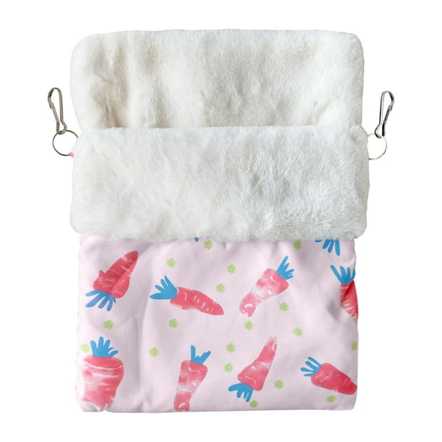 Cozy Faux Rabbit Fur Sugar Glider Sleeping Pouch - Handmade Snuggle ...