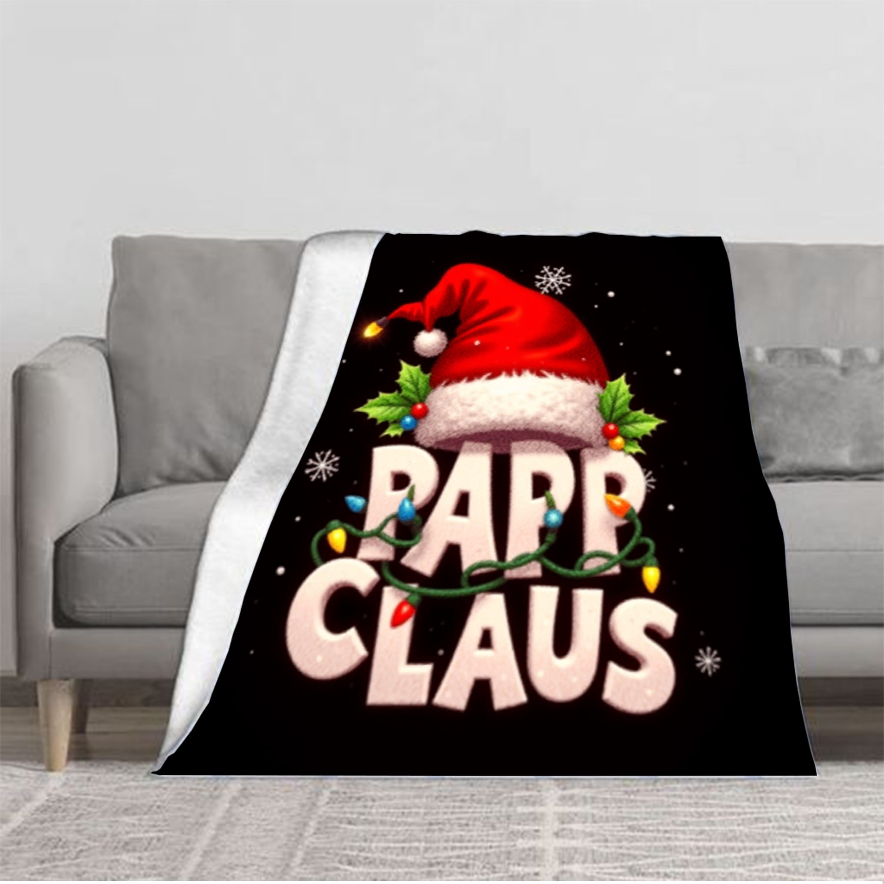 Cozy Festive Flannel Blanket - Soft Warm Durable Design with Holiday ...