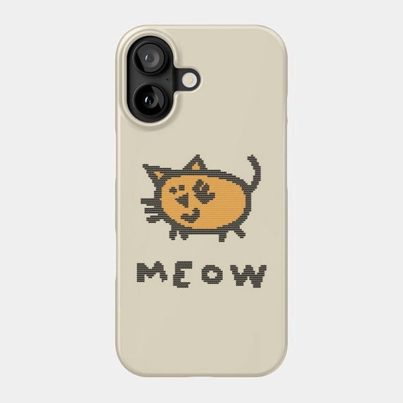 Cozy & Festive Knitted Cat Meow Holiday Feline Case for Apple iPhone 11 ...