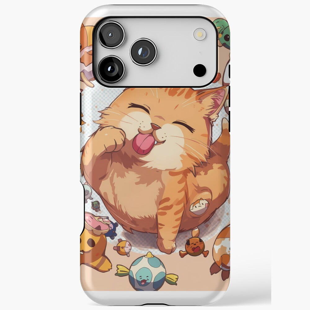 Cozy Fisheye Cat Whimsical Funny Cartoon Art Phone Case for iPhone 11 ...
