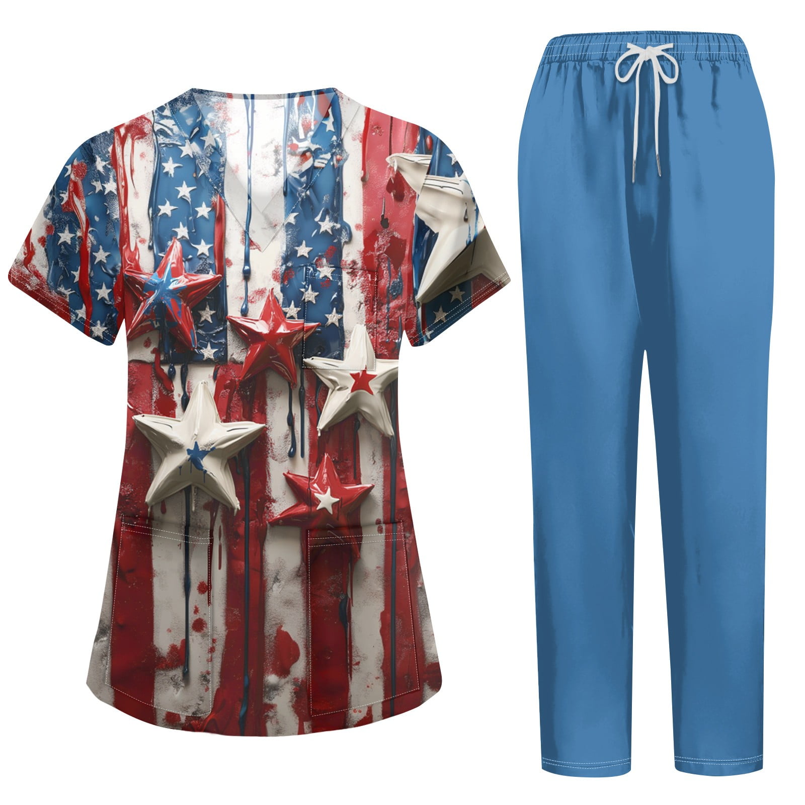 Cozy Fit Scrubs For Women Set,Women's Scrubs Set Short Sleeve ...