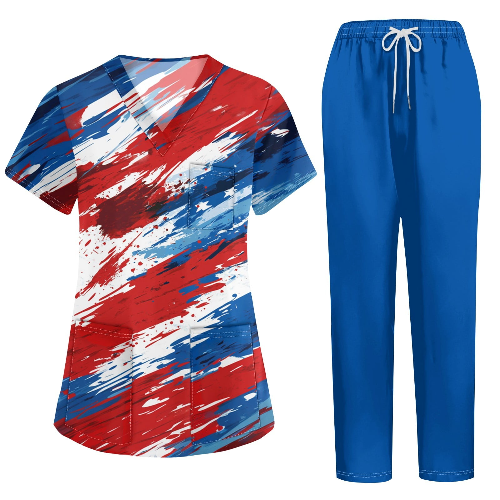 Cozy Fit Scrubs For Women Set,Women's Scrubs Set Short Sleeve ...