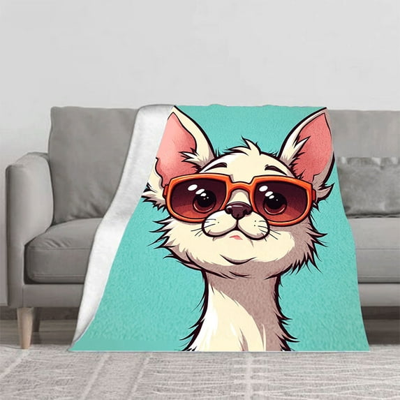 Cozy Flannel Blanket - Soft Warm Durable Design for Sofa Travel Bed ...