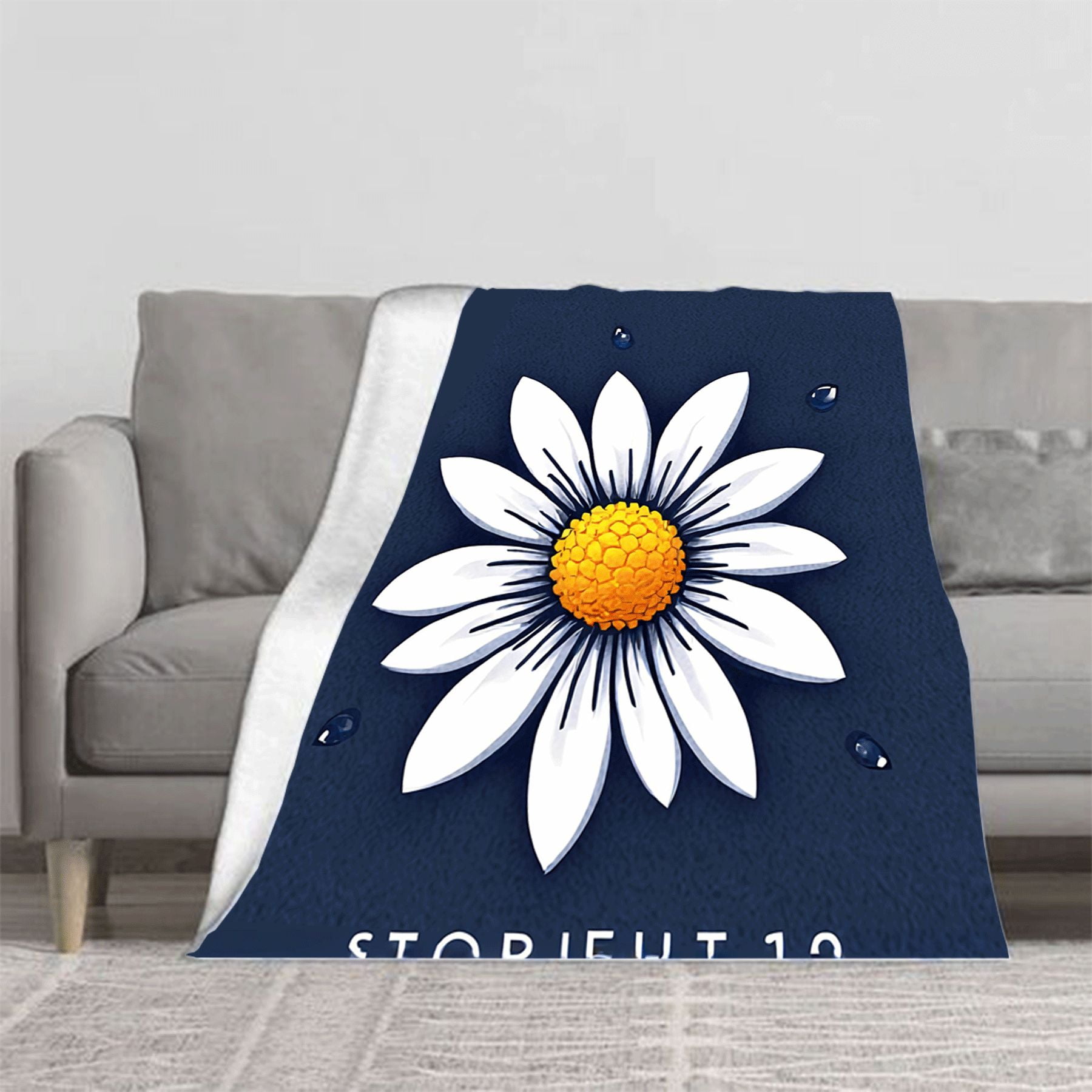 Cozy Flannel Blanket - Soft Warm Durable Design for Sofa Travel Bed ...