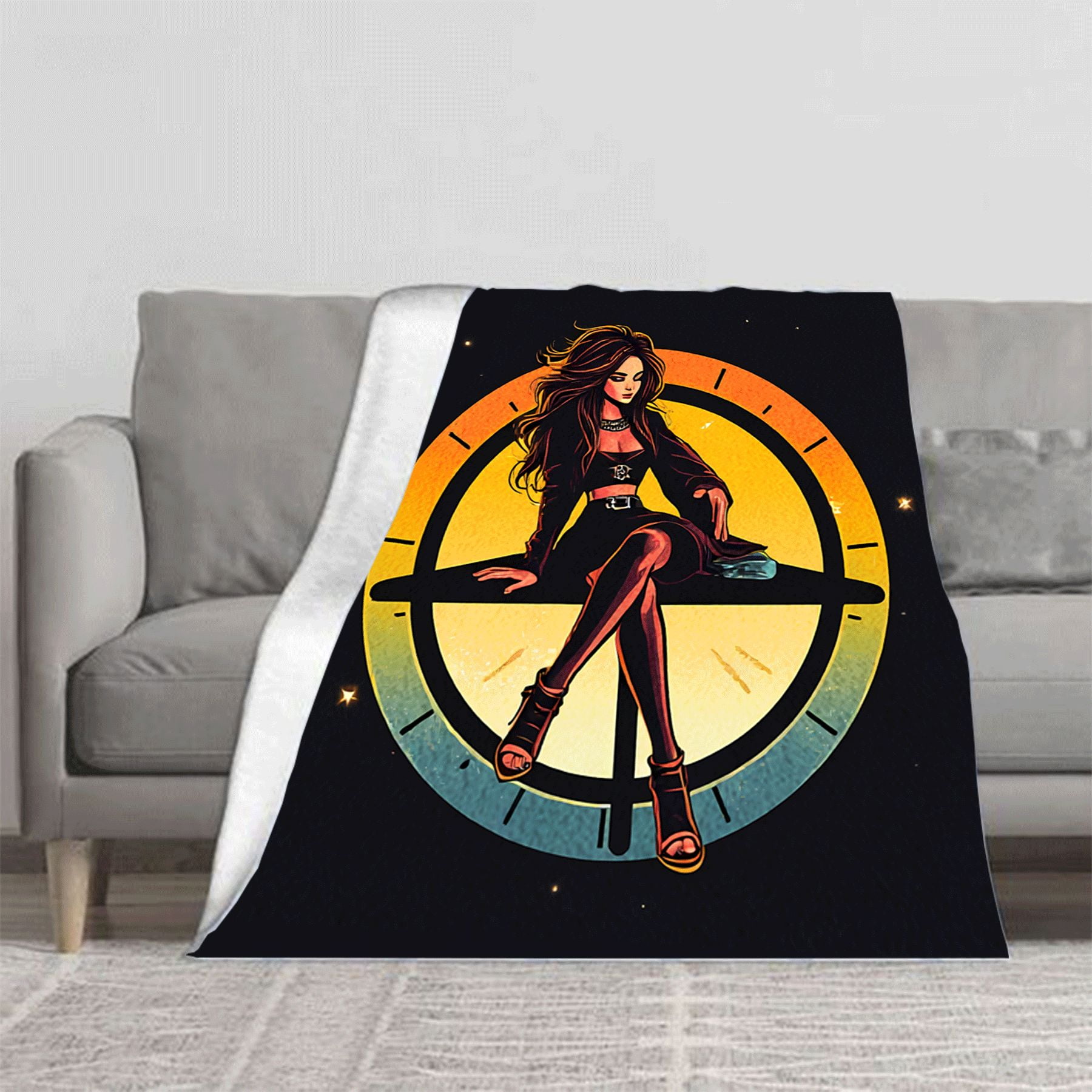 Cozy Flannel Blanket - Soft Warm Durable Design for Sofa Travel Bed ...