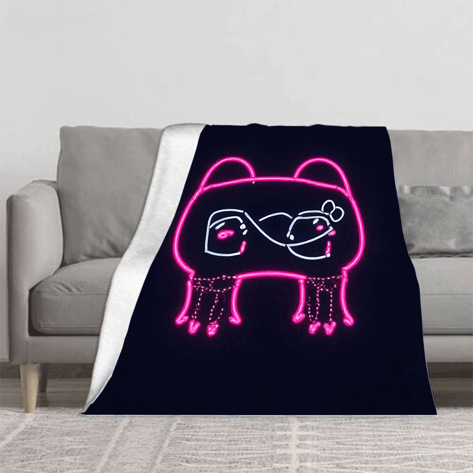 Cozy Flannel Blanket - Soft Warm Durable Perfect for Sofa Travel & Bed ...