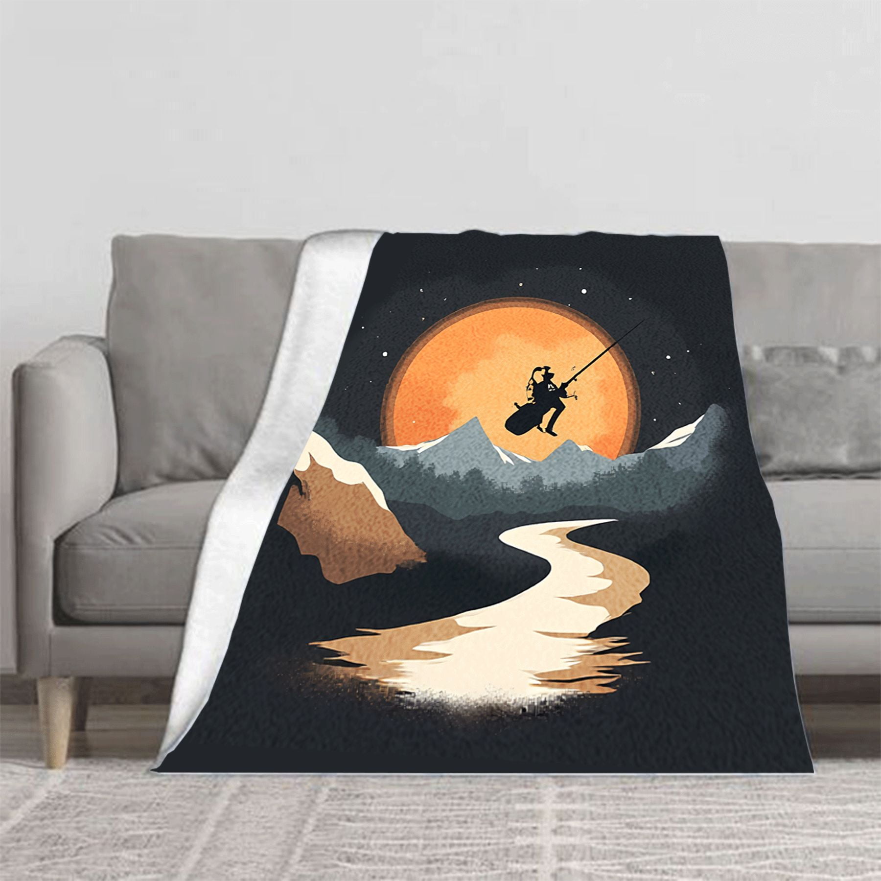 Cozy Flannel Blanket - Soft Warm Durable Perfect for Sofa Travel Bed ...