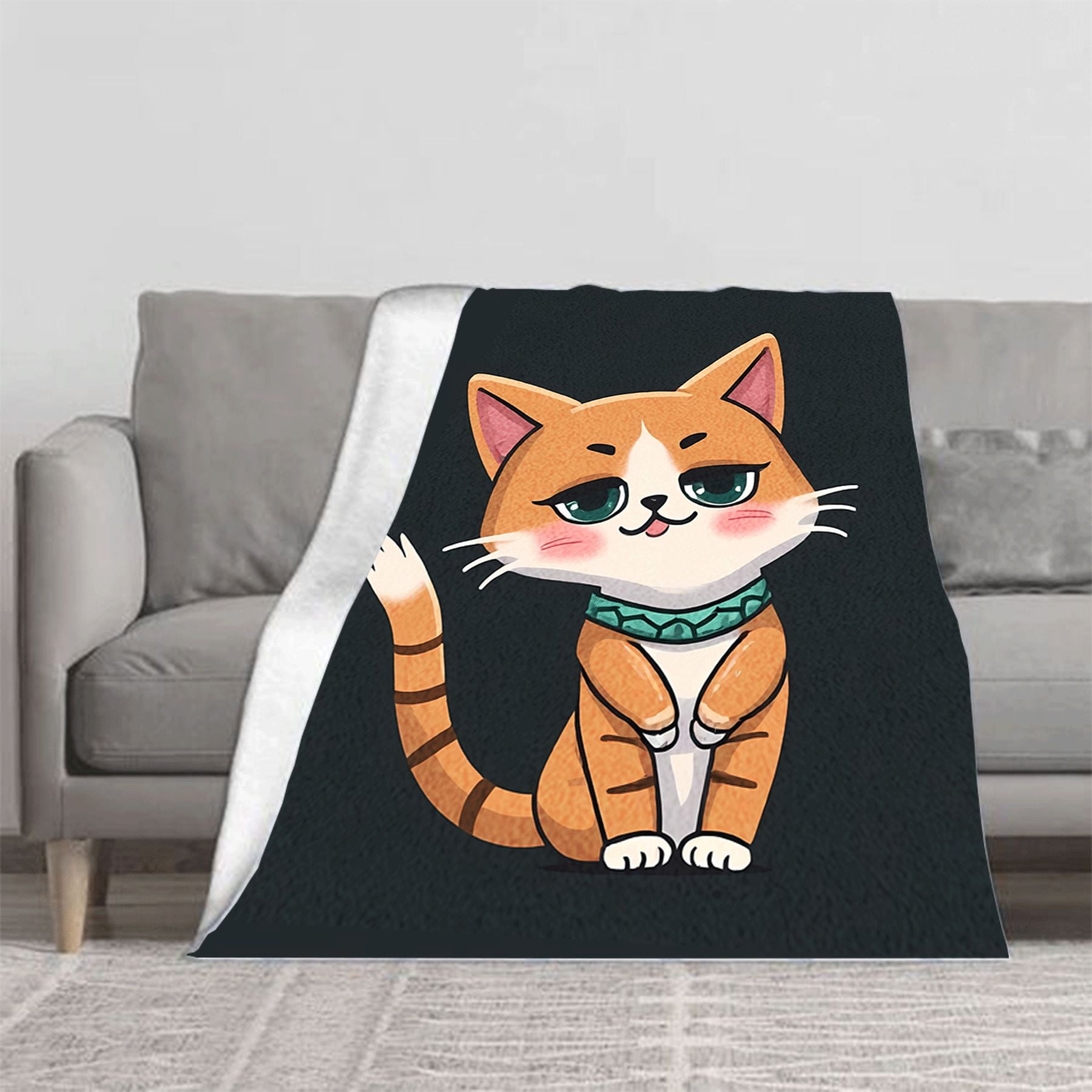 Cozy Flannel Blanket - Soft Warm Durable Perfect for Sofa Travel Bed ...