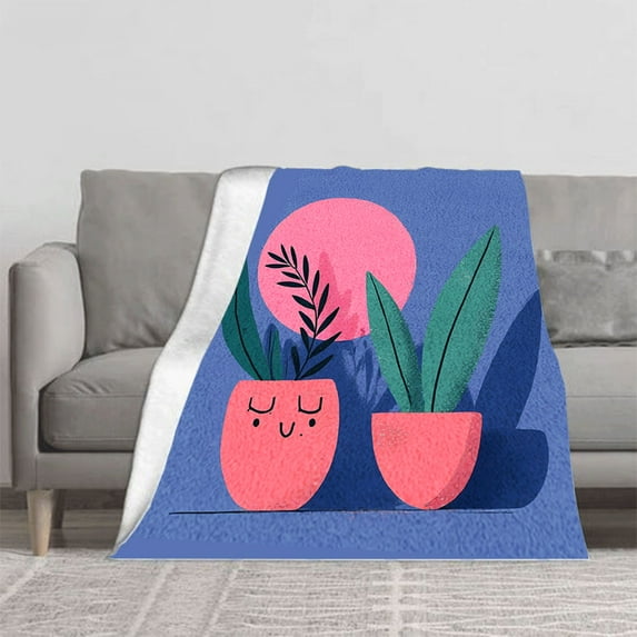 Cozy Flannel Blanket - Soft Warm Durable Perfect for Sofa Travel Bed ...