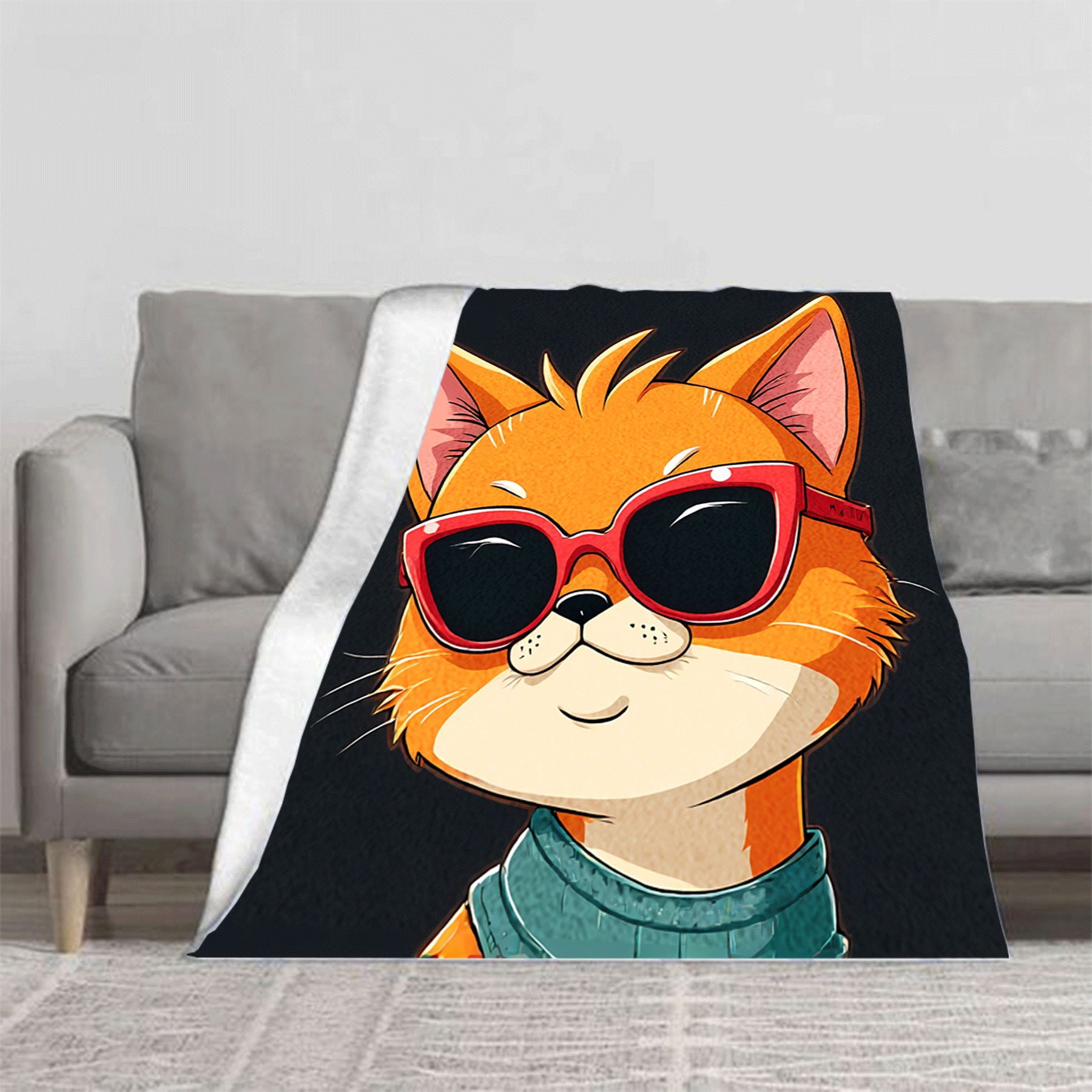 Cozy Flannel Blanket - Soft Warm Durable Perfect for Sofa Travel Bed ...