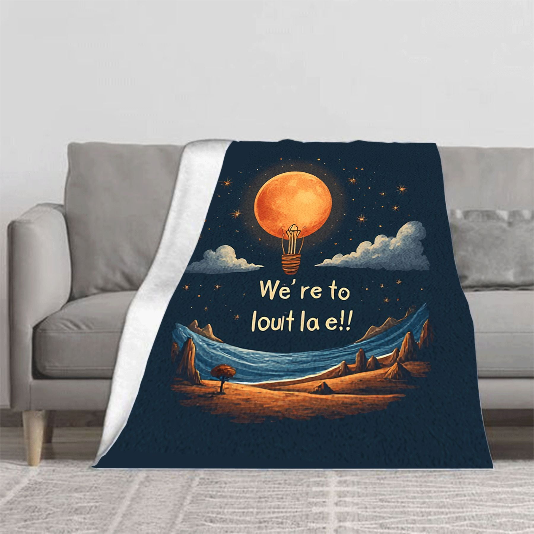 Cozy Flannel Blanket - Soft Warm Durable Perfect for Sofa Travel & Bed ...