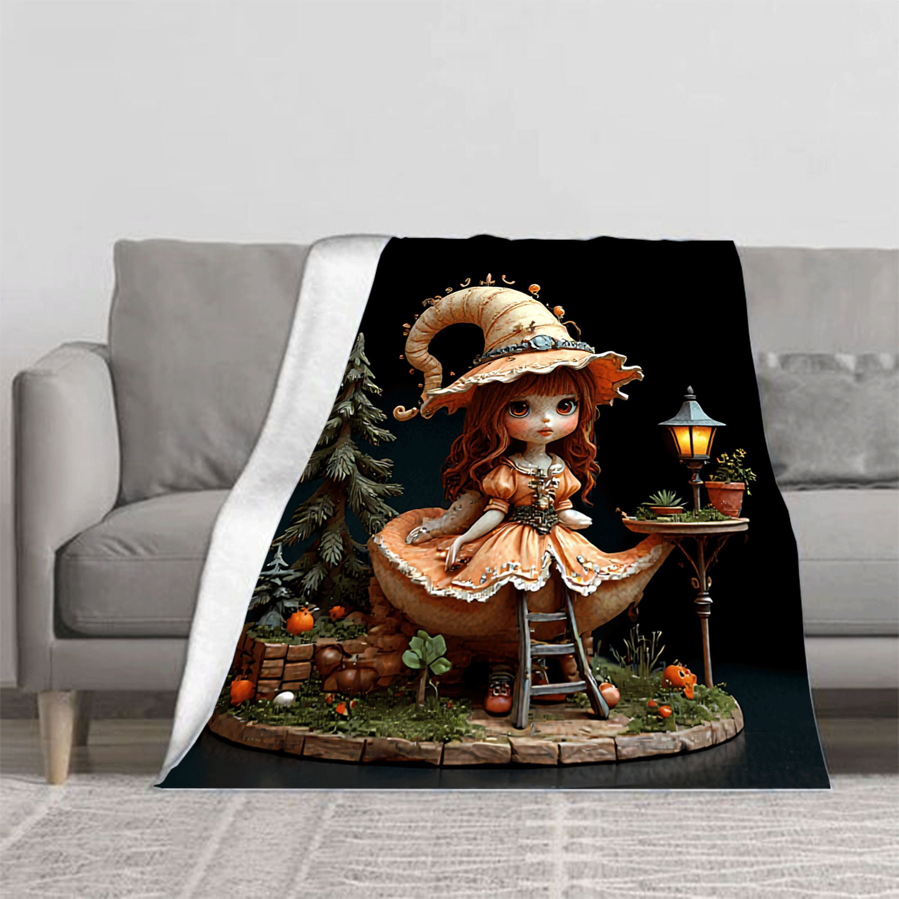 Cozy Flannel Blanket - Soft Warm Durable Perfect for Sofa Travel & Bed ...