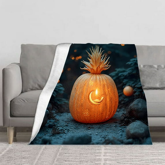 Cozy Flannel Blanket - Soft Warm Durable with Enchanting Flame Design ...