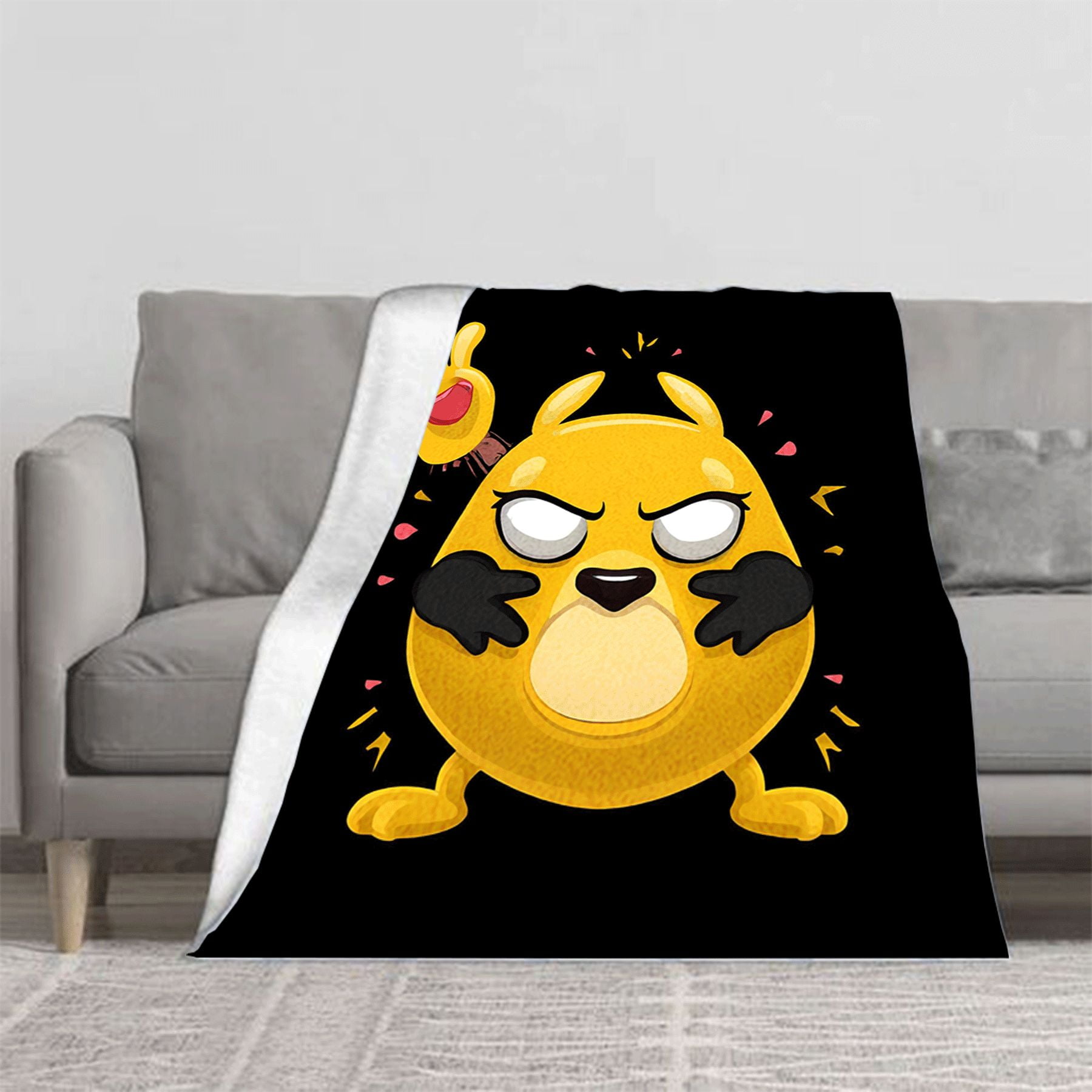 Cozy Flannel Blanket - Soft Warm Durable with Fun Cartoon Character ...