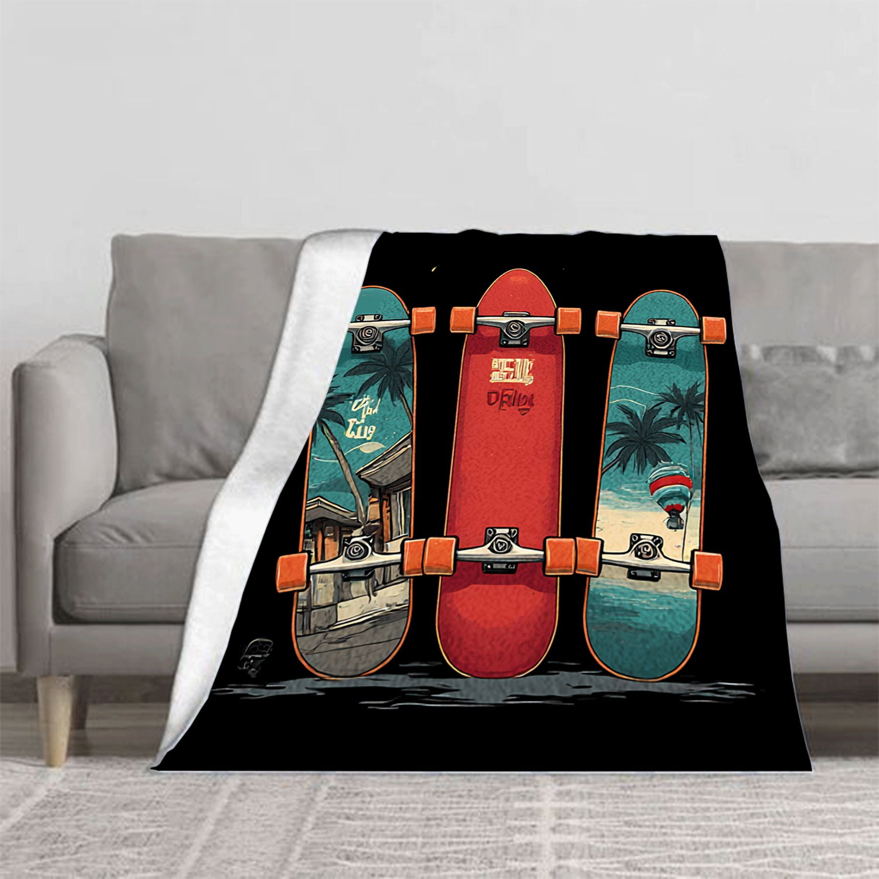 Cozy Flannel Blanket - Soft & Warm Perfect for Sofa Travel Bed & Chair ...