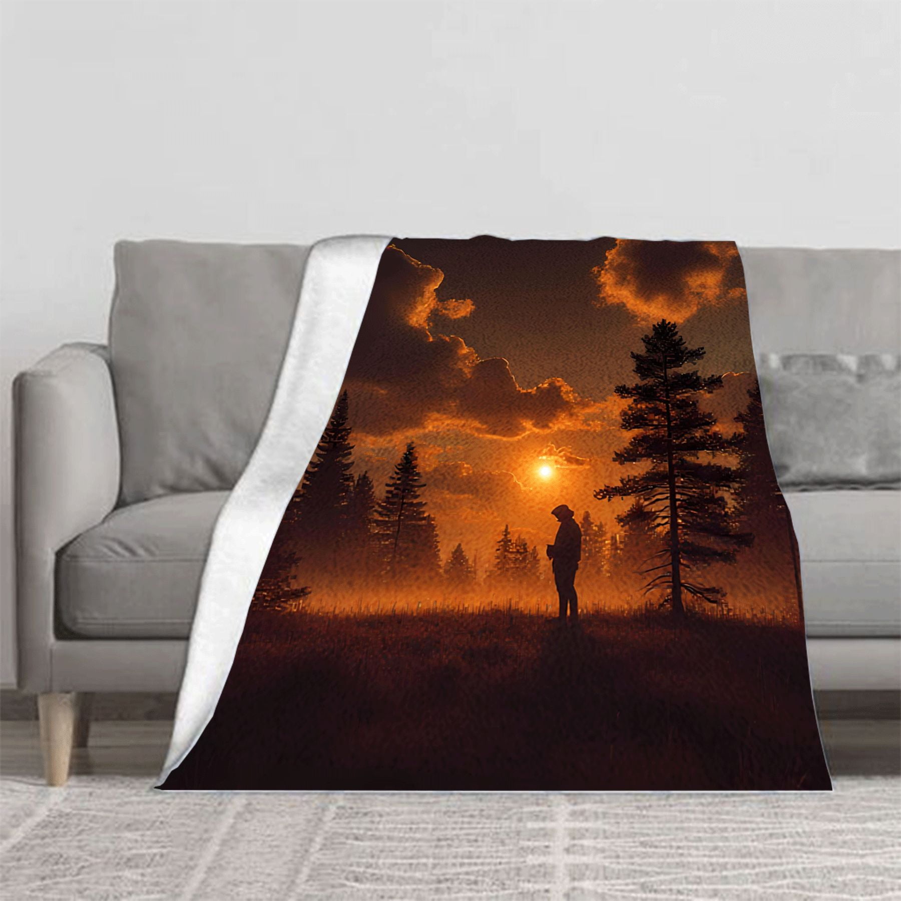 Cozy Flannel Blanket - Soft & Warm Perfect for Sofa Travel & Bed ...