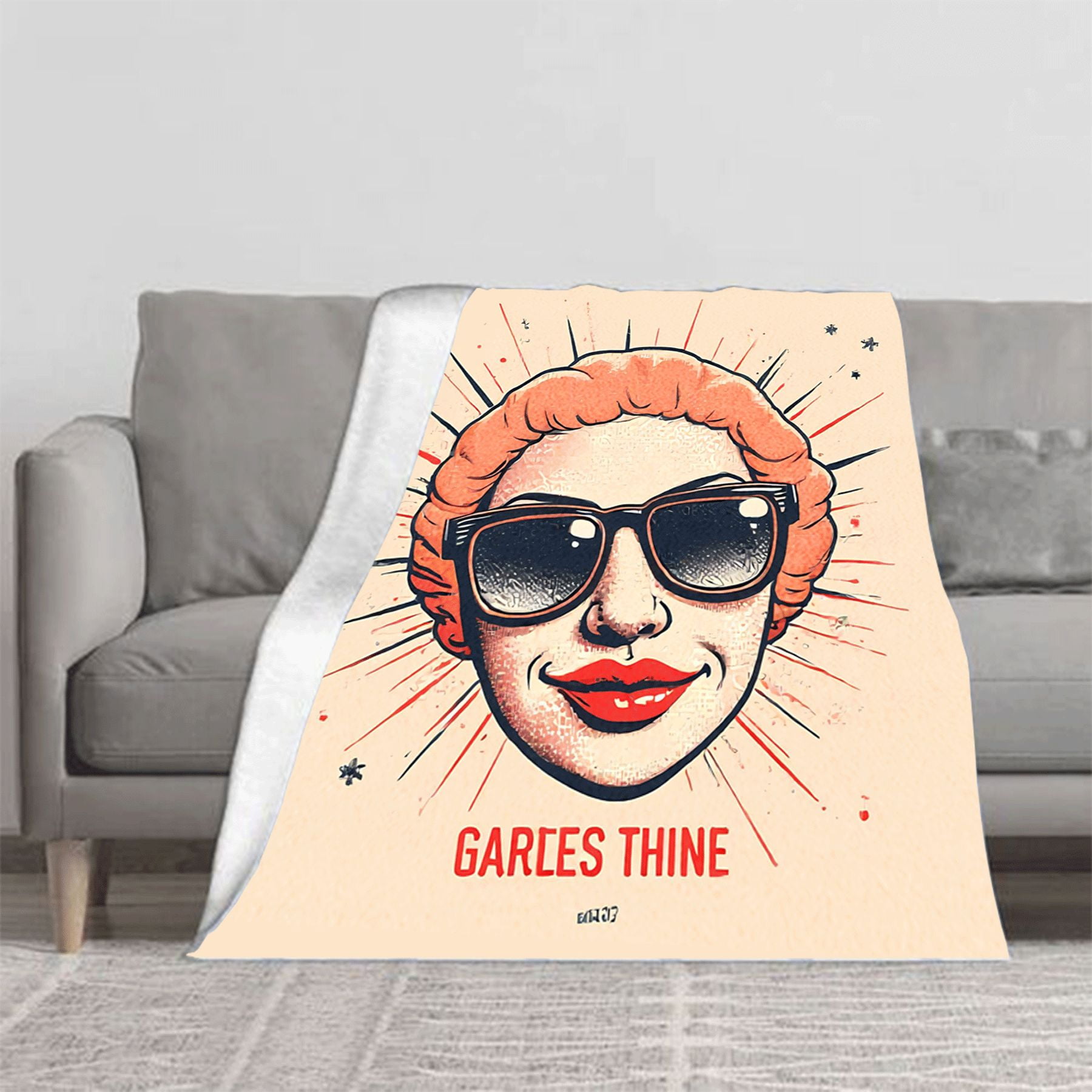 Cozy Flannel Blanket - Soft & Warm Stylish Pattern Design for Sofa ...