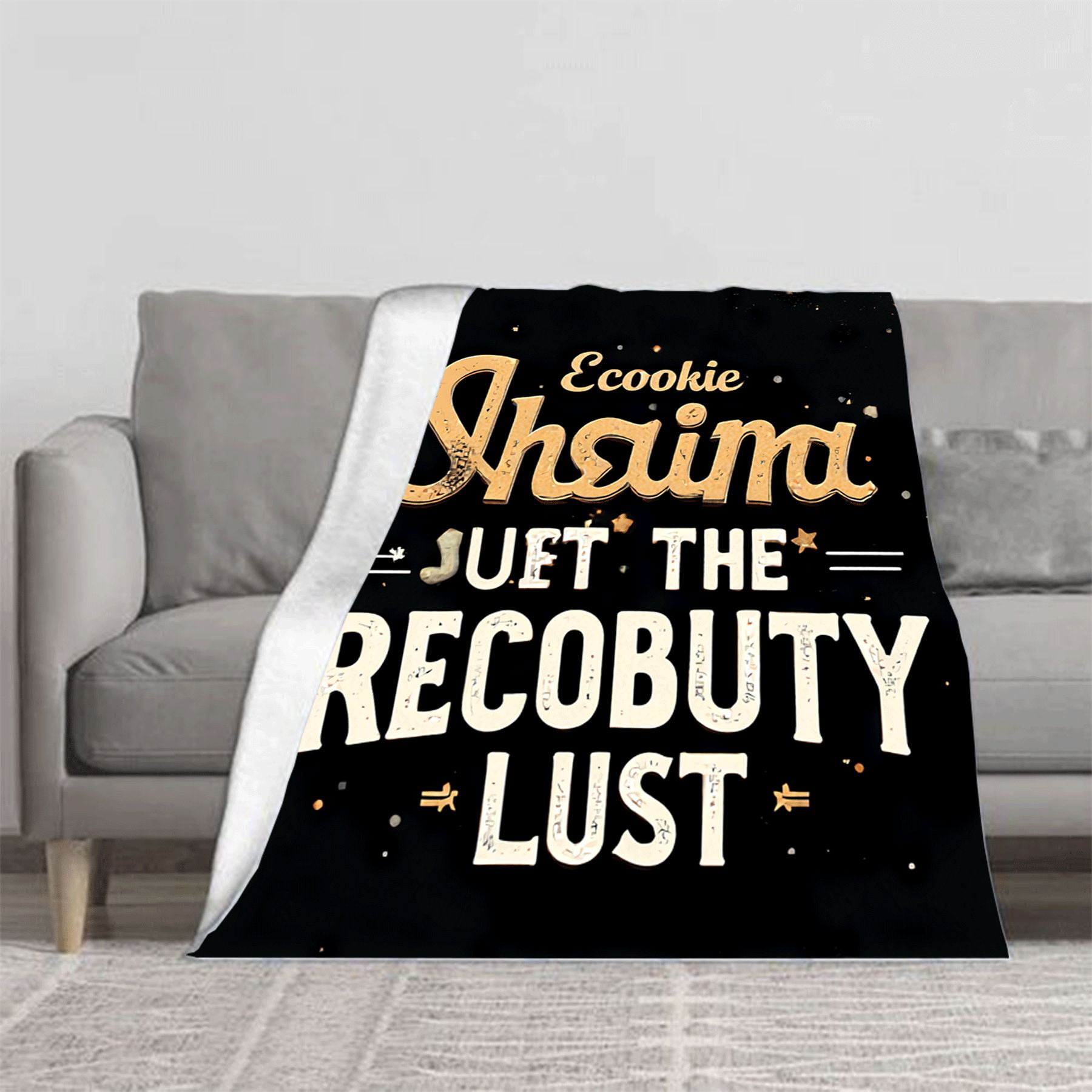 Cozy Flannel Blanket - Soft Warm and Durable with Whimsical Cursive ...