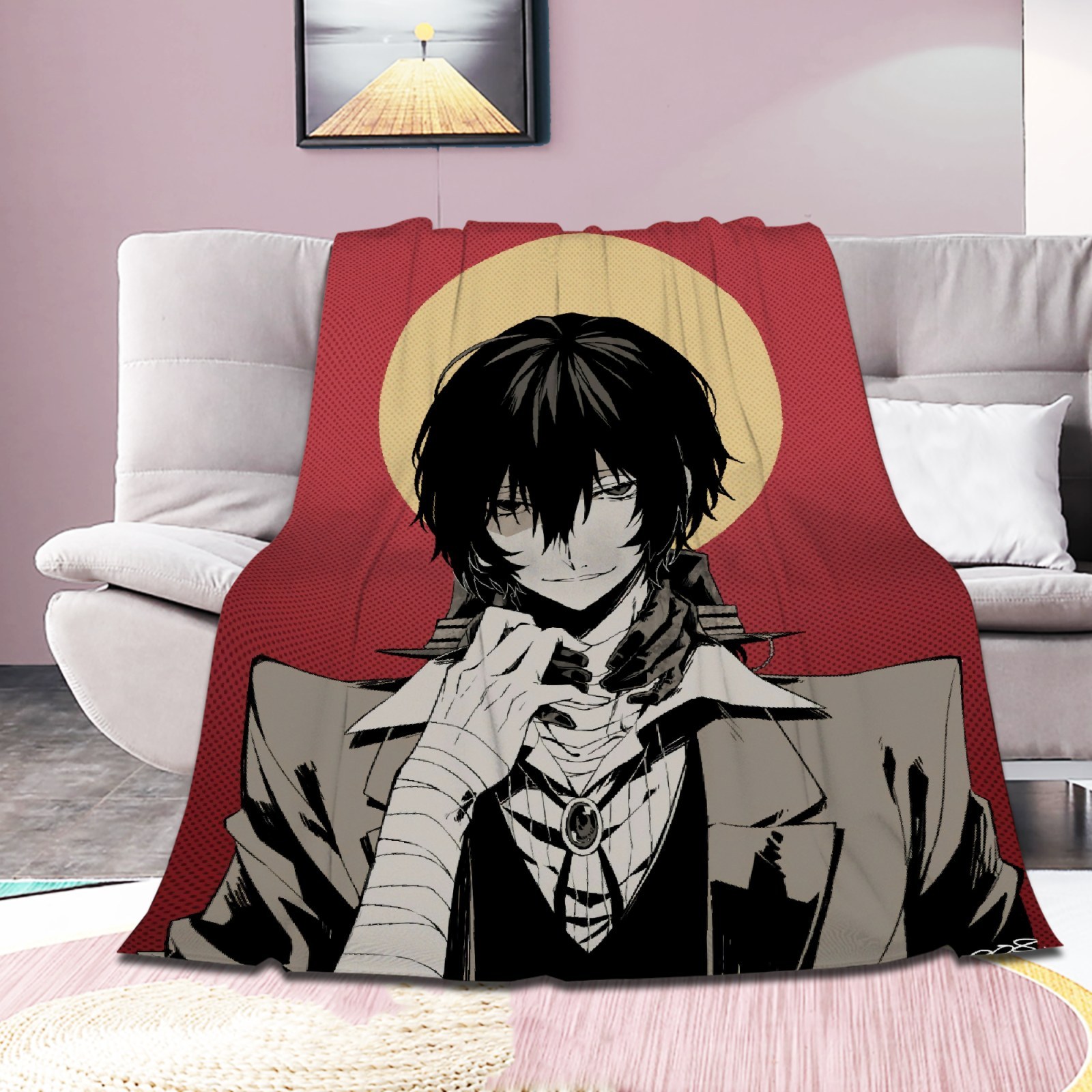 Cozy Flannel Blanket With Anime Characters - Snug Throw For Fans And ...