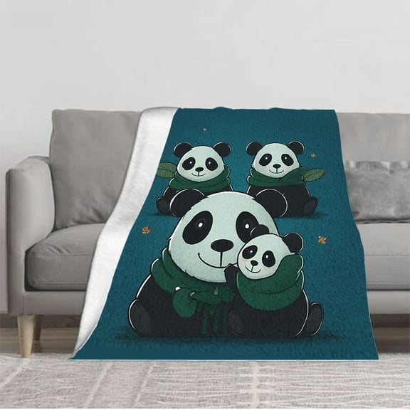 Cozy Flannel Blanket with Whimsical Cartoon Dragons Starry Background ...