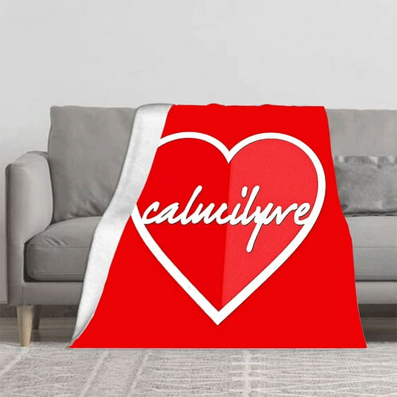 Cozy Flannel Blanket with Elegant Heart Design - Soft Warm and Durable ...