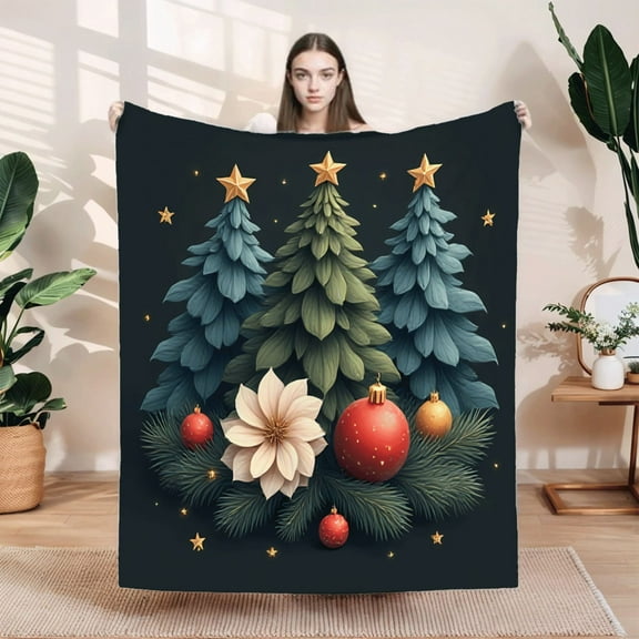 Cozy Flannel Blanket with Whimsical Creatures Design - Soft Warm ...