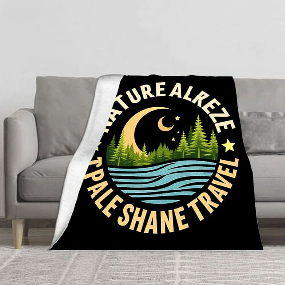 Cozy Flannel Blanket with Nature-Inspired Design: Soft Warm and Durable ...