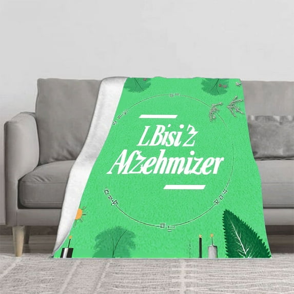 Cozy Flannel Blanket with Stylish Circular Compass Design Perfect for ...