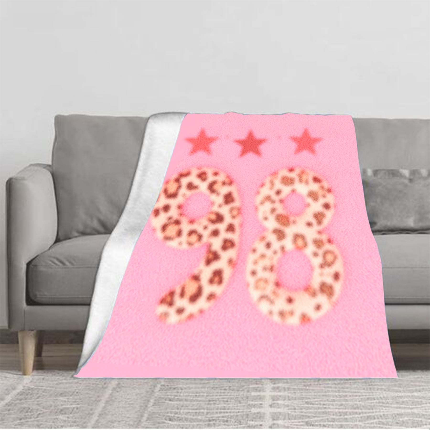 Cozy Flannel Blanket with Stylish Print Design Perfect for Sofa Travel ...