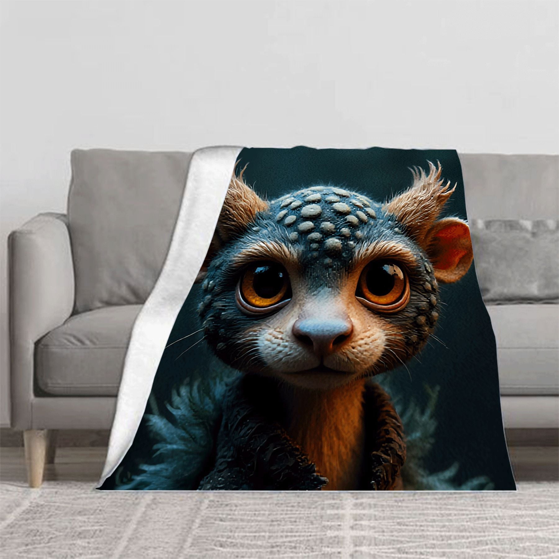Cozy Flannel Blanket with Unique Whimsical Patterns - Soft Warm Durable ...