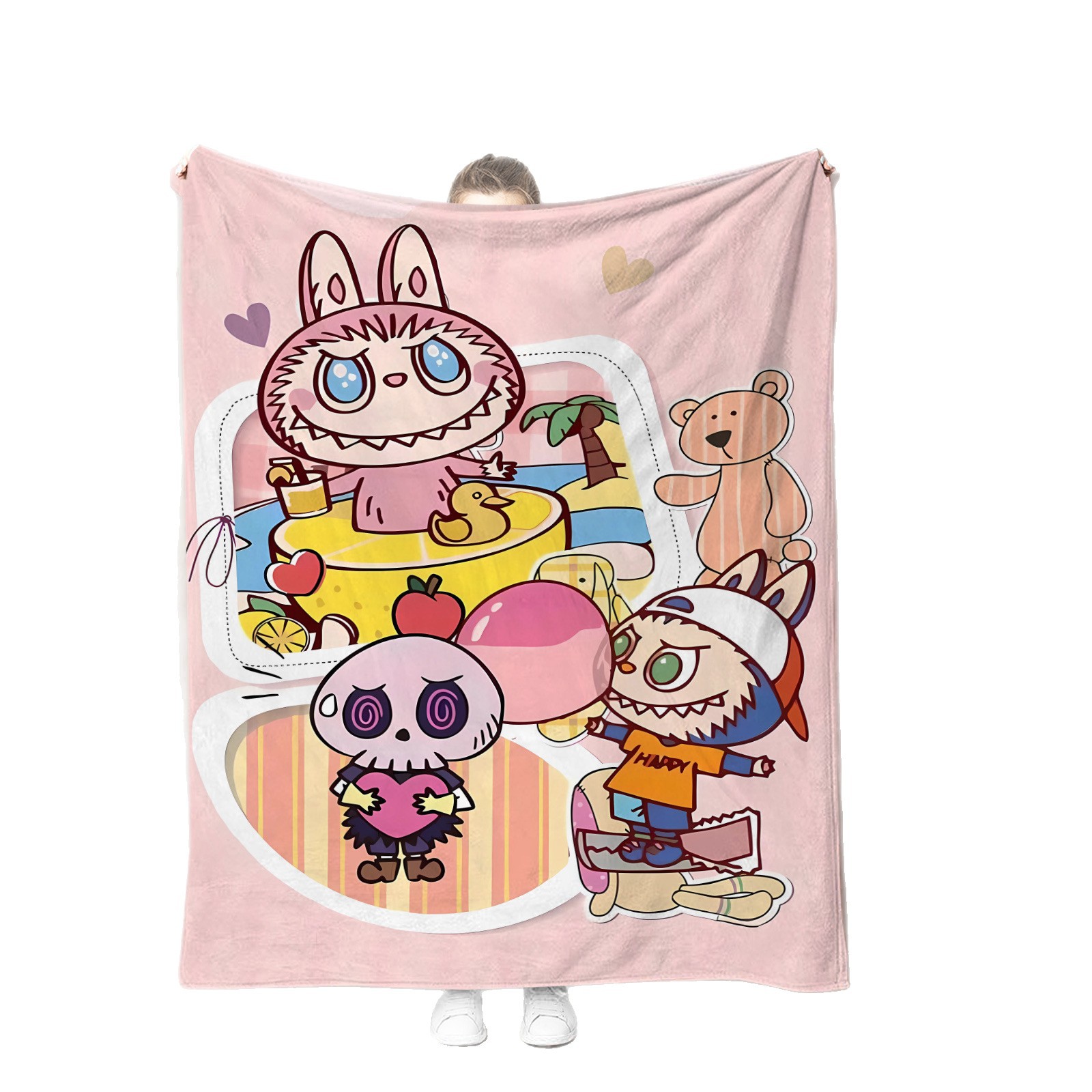Cozy Flannel Cartoon Blanket Birthday Gifts for Boys and Girls Throw ...