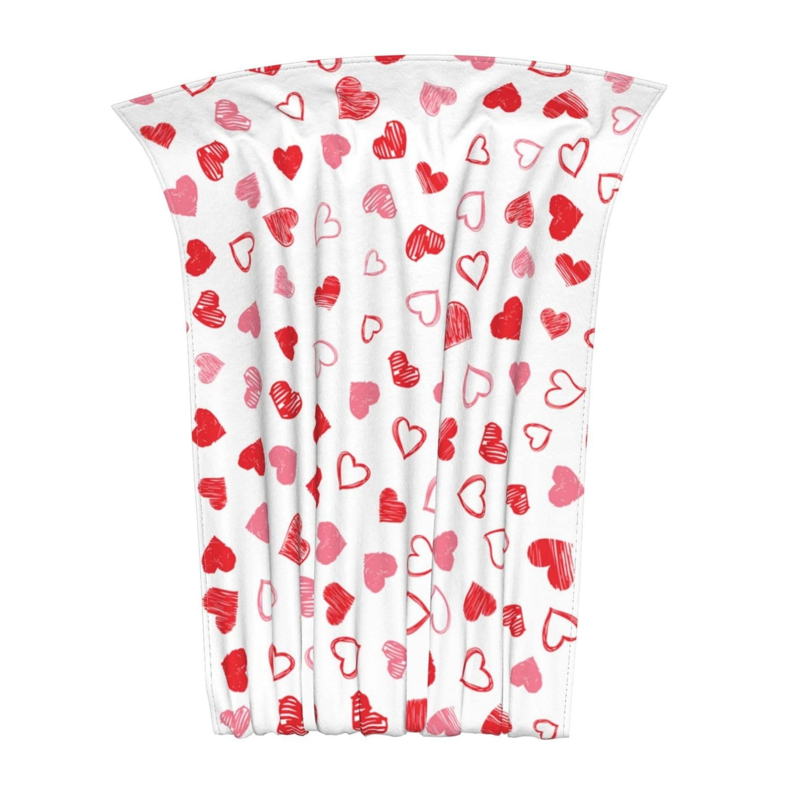 Cozy Flannel Heart Blanket For Valentine's Day Soft Warm Throw For Bed ...