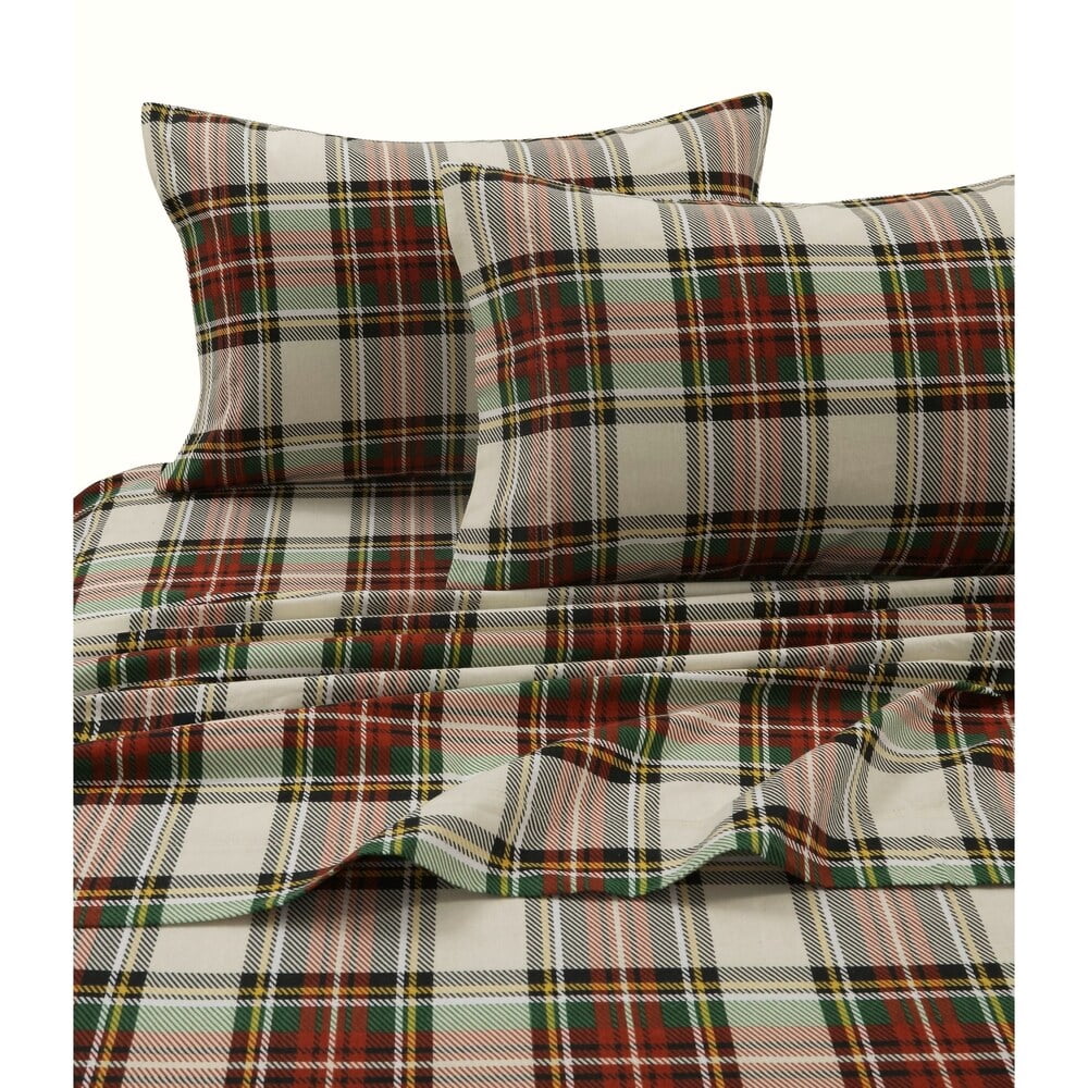Cozy Flannel Novelty and Holiday Printed Extra Deep Pocket Sheet Set ...