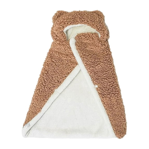 Cozy Flannel Pet Shawl Robe Coat Warm Winter Wearable Blanket for Dogs ...