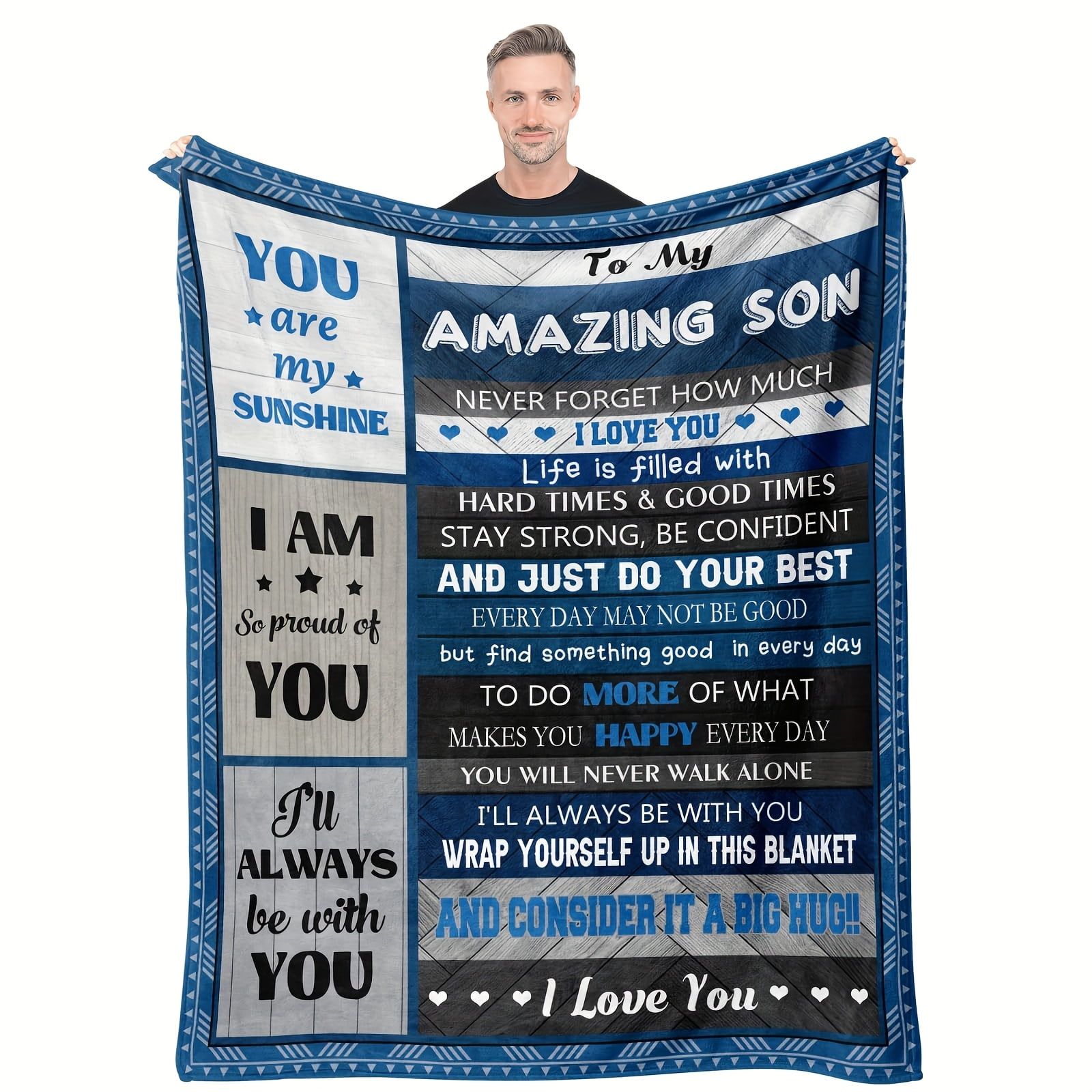 Cozy Flannel Son Blanket with Inspirational Message - Perfect Gift for ...