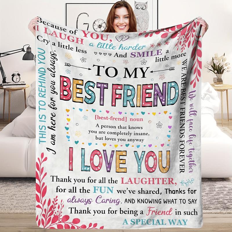 Cozy Flannel Throw Blanket - Perfect Gift for Best Friends, Soft & Warm ...
