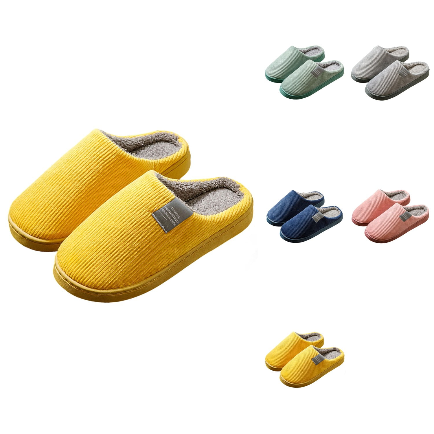 Cozy -Lined Memory Foam Slippers for Women & Men â Soft Suede Closed ...