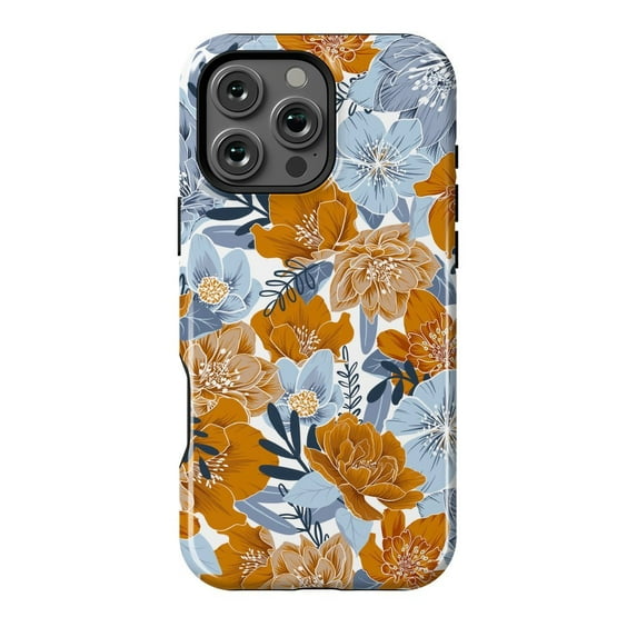 Cozy Florals Desert Sun Pattern Art Phone Case for iPhone 17 16 15 14 ...