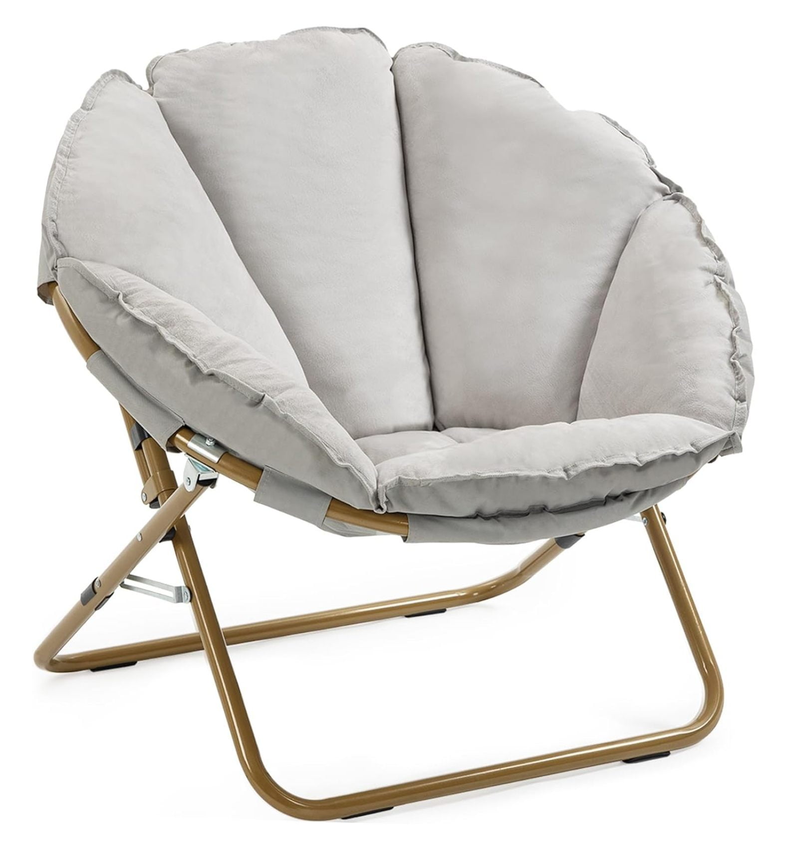 Cozy Folding Saucer Chair - Comfy Dorm Chairs for Teens, Oversized ...