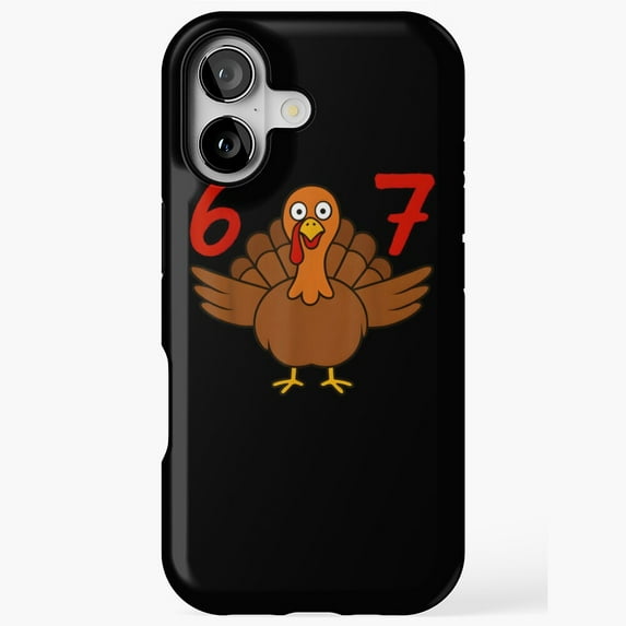 Cozy Funny Six Seven Meme Turkey Number 67 Case for iPhone 17 through ...