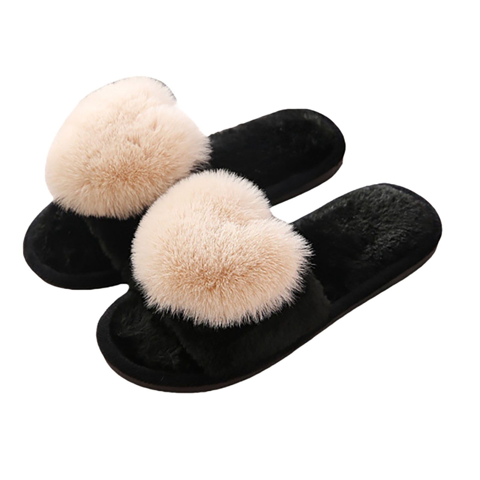 Cozy Fuzzy Slippers for Women Warm Plush Gift Idea for Her Women's ...