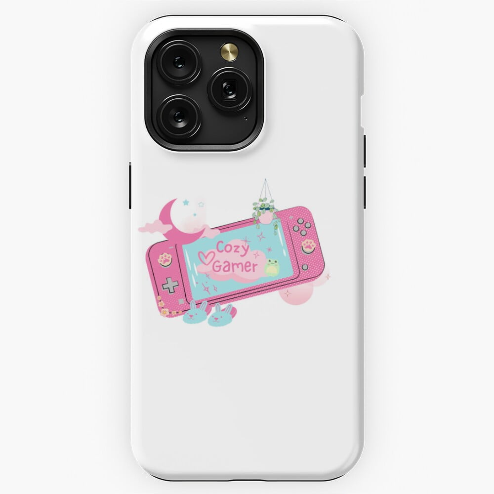 Cozy Gamer Relax Playtime Design iPhone Case 17 11 12 13 14 15 16 Pro ...