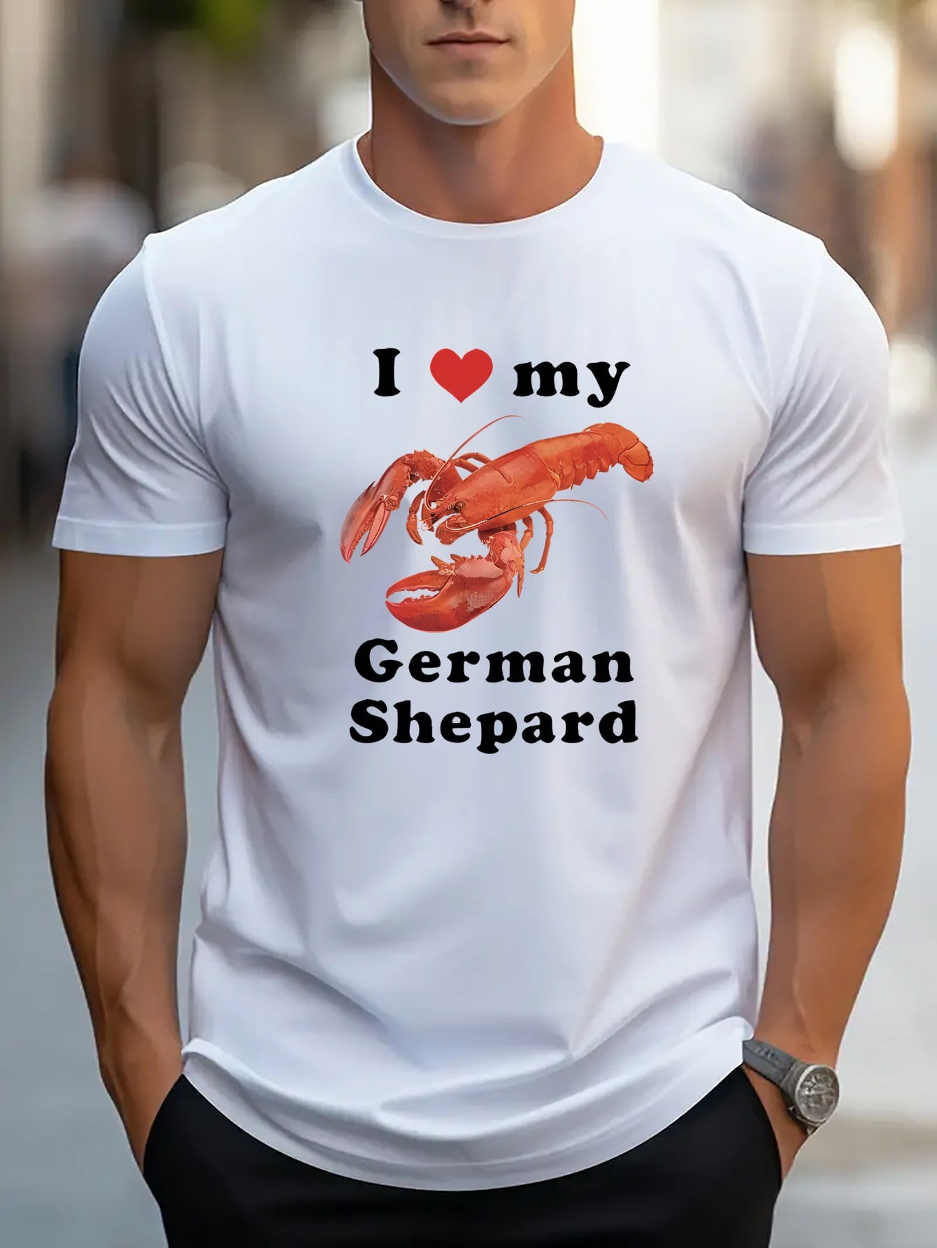 [Cozy German Shepard Tee] Stylish & Cozy Men's Crew Neck Short Sleeve T ...