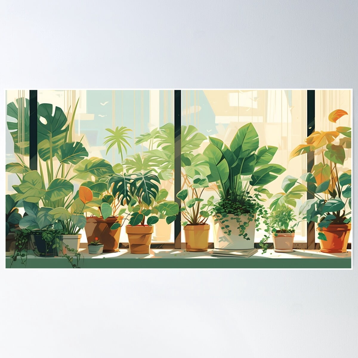 Cozy Ghibli Room to Escape the Real World Poster, 12x18 UNFRAMED ...
