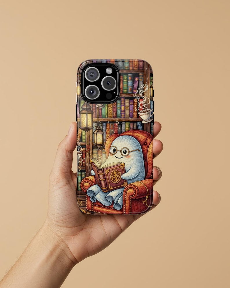Cozy Ghost Reader Cute Spooky Halloween Slim Protective iPhone Case 11 ...