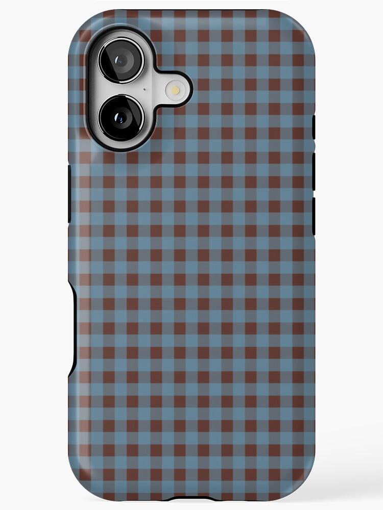 Cozy Gingham Plaid Eclectic Checks Edit iPhone Case 11 12 13 14 15 16 ...