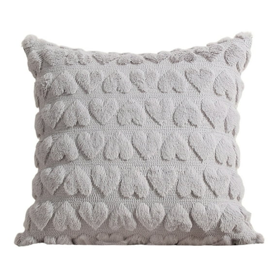 Cozy Heart Decorative Pillow with Soft Fabric, Hidden Zipper, for Home ...