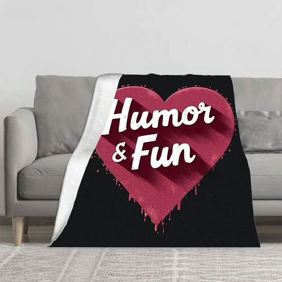 Cozy Heart-Shaped Flannel Blanket - Soft Warm and Durable for Sofa ...